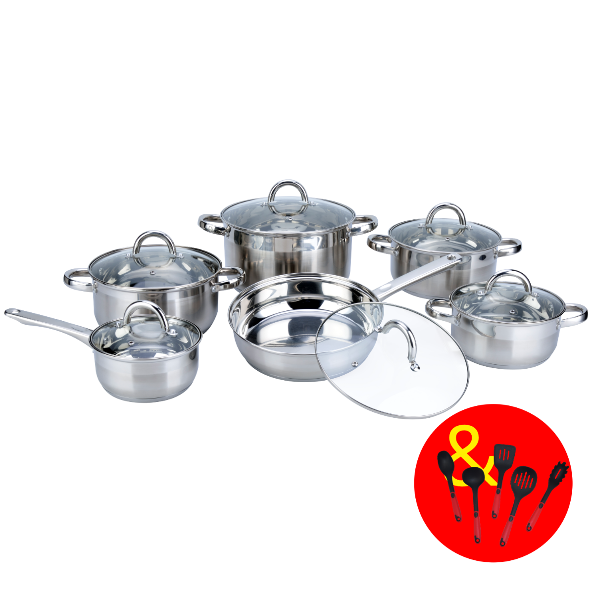 Snappy Chef 12pc Supreme Cookware Set - Appliance Junction