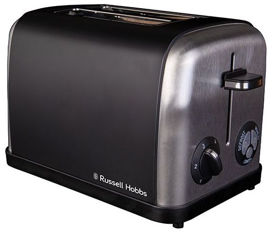 Russell Hobbs Matt Black Toaster 13975 - Appliance Junction